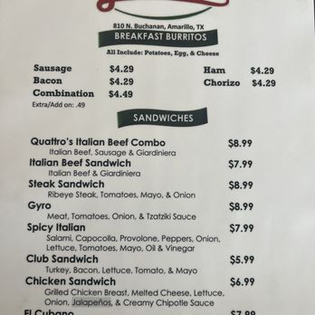QUATTROS Updated February 2025 10 Photos 810 N Buchanan St Amarillo Texas Hot Dogs Restaurant Reviews Phone Number Yelp