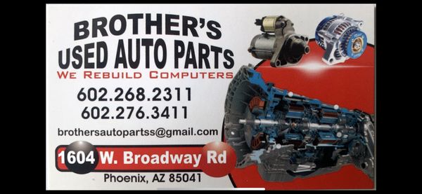 BROTHERS AUTO PARTS - Updated December 2025 - 1604 W Bdwy, Phoenix ...