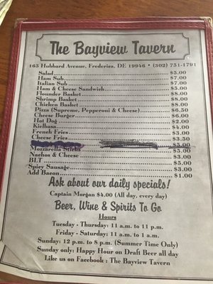 THE BAYVIEW TAVERN 【17 Photos & 13 Reviews】 165 Hubbard Ave, Bowers ...