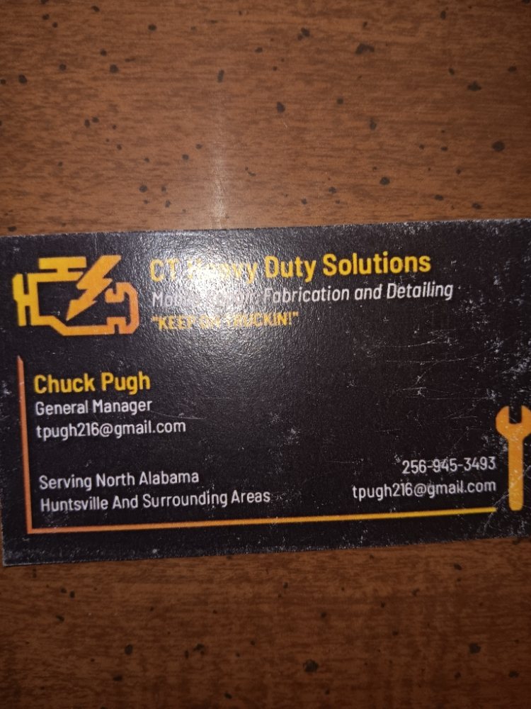 CT HEAVY DUTY SOLUTIONS - Updated July 2025 - Arab, Alabama - Auto ...