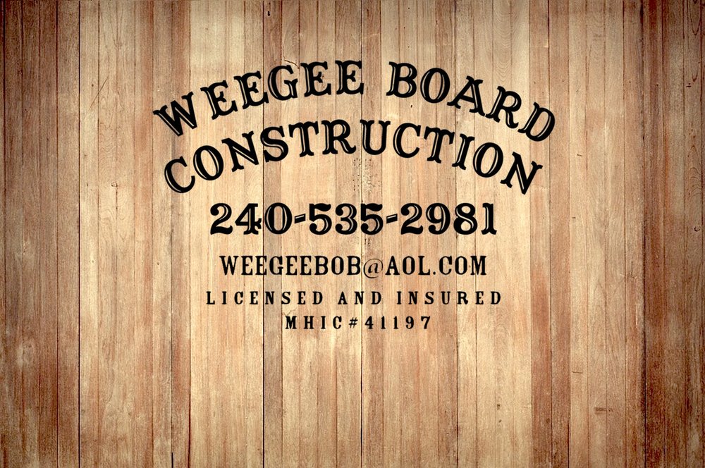 WEEGEE BOARD CONSTRUCTION - Updated August 2025 - Kensington, Maryland - General Contractors ...
