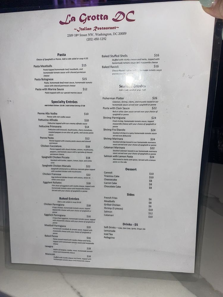 LA GROTTA DC - Updated May 2024 - 2309 18th St NW, Washington, District ...