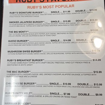 RUBY’S OLD FASHIONED HAMBURGERS - Updated May 2025 - 111 Photos & 71 ...