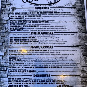 OSO GRILL - 122 Photos & 113 Reviews - 100 Lincoln Ave, Capitan, New ...