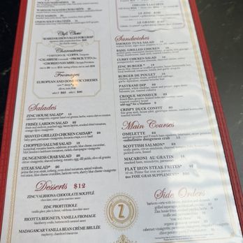 ZINC BISTRO - Updated November 2024 - 1262 Photos & 963 Reviews - 15034 ...