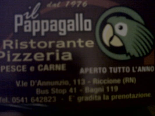 IL PAPPAGALLO - Italian - Via d'Annunzio 141, Riccione, Rimini, Italy ...