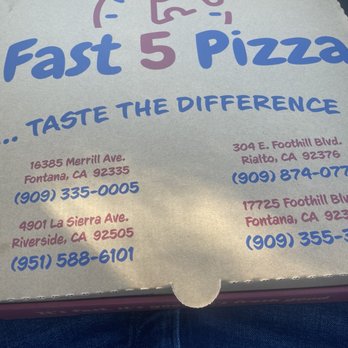 FAST 5 PIZZA - Updated October 2025 - 36 Photos & 52 Reviews - 4901 La ...