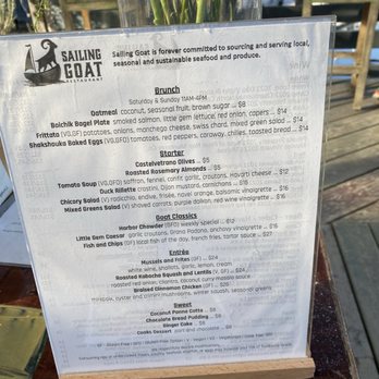 SAILING GOAT RESTAURANT - Updated December 2024 - 359 Photos & 161 ...