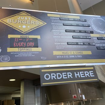 Just burgers menu store