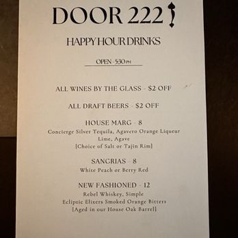 DOOR 222 FOOD & DRINK - Updated January 2026 - 289 Photos & 531 Reviews ...