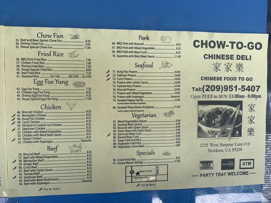 CHOW TO GO CHINESE RESTAURANT - 96 Photos & 113 Reviews - 3255 W Hammer ...