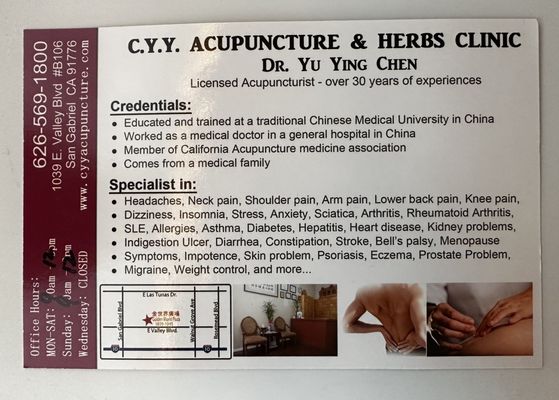 CYY ACUPUNCTURE & HERBS CLINIC - Updated June 2026 - 113 Photos & 470 ...