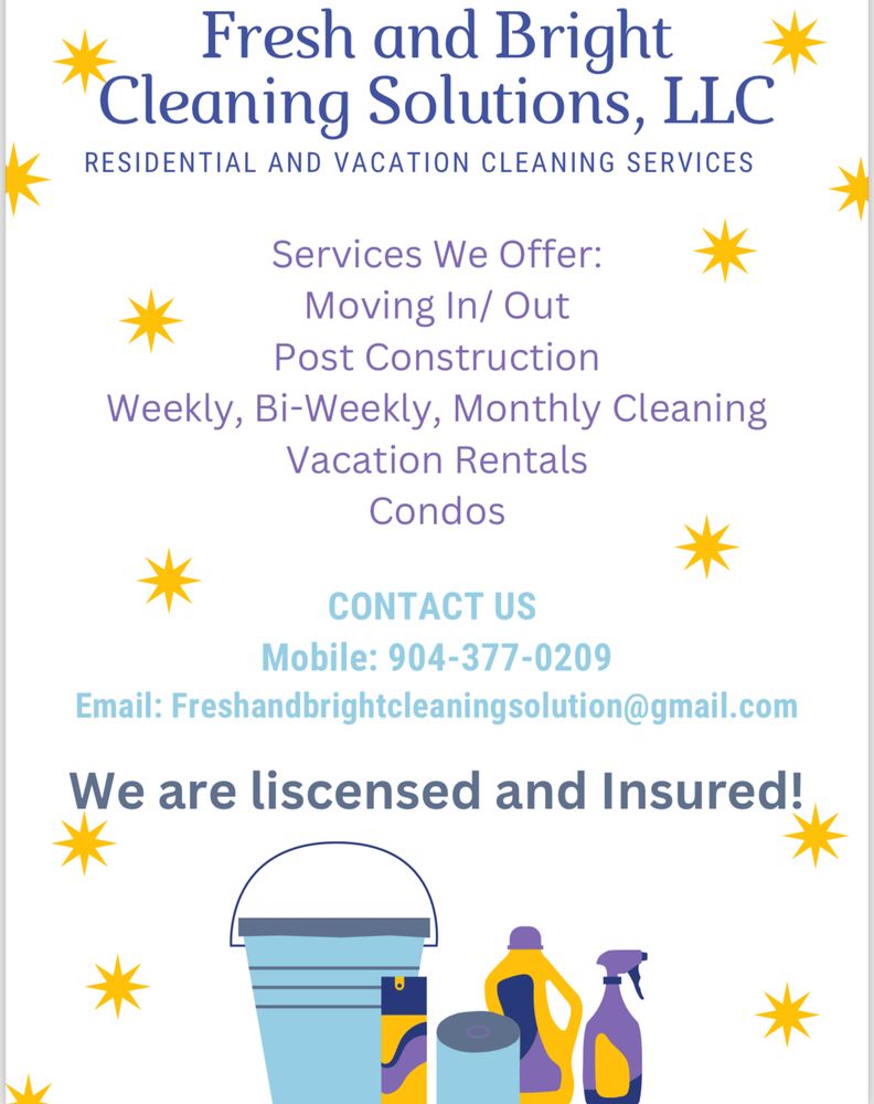 FRESH AND BRIGHT CLEANING SOLUTIONS - Updated January 2025 - Request a ...