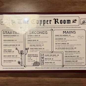 THE COPPER ROOM - Updated January 2025 - 288 Photos & 201 Reviews ...