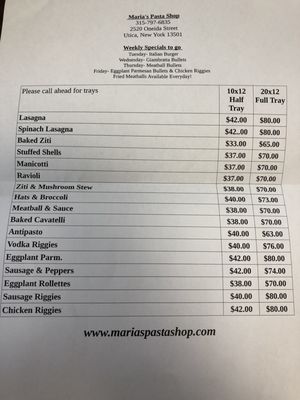 MARIA’S PASTA SHOP - Updated January 2026 - 11 Reviews - 2520 Oneida St ...