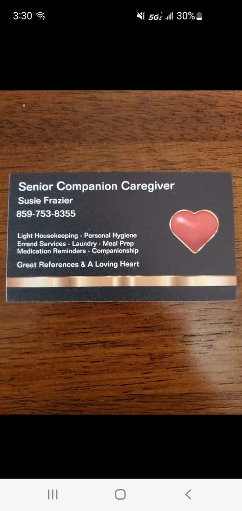 SENIOR COMPANION CAREGIVER - Versailles, Kentucky - Elder Care Planning ...