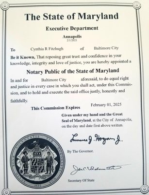 MARYLAND NEIGHBORHOOD NOTARY - Updated December 2024 - Baltimore ...
