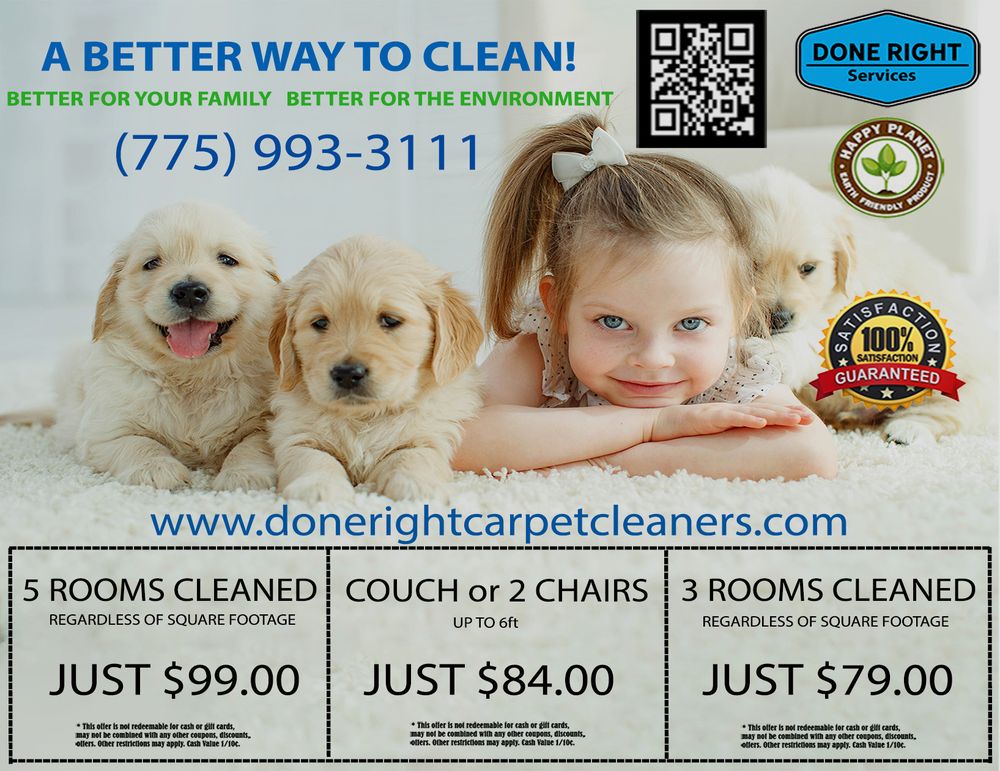 DONE RIGHT SERVICES - Updated December 2025 - 2885 Kietzke Ln, Reno, Nevada - Carpet Cleaning ...