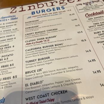 ZINBURGER - Updated July 2024 - 905 Photos & 1042 Reviews - 2502 E ...