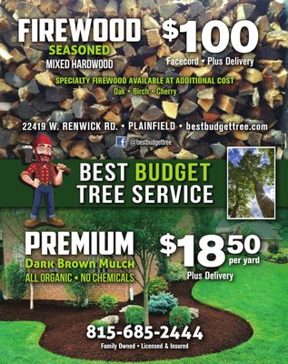BEST BUDGET TREE SERVICE FIREWOOD & MULCH - Updated July 2024 - 50 ...