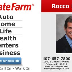 STATE FARM: ROCCO ENGLISH - 10 Reviews - 11071 University Blvd, Orlando ...