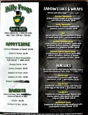 BILLY FROGS - Updated August 2025 - 14 Photos & 19 Reviews - 5002 S ...