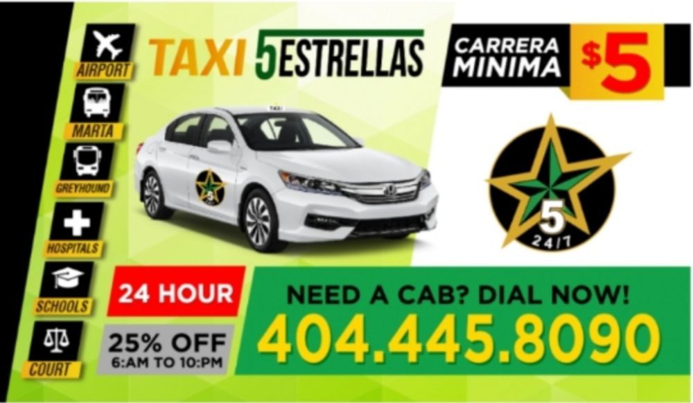 FIVE STAR TAXI - Updated December 2024 - 3180 Clairmont Rd, Atlanta ...