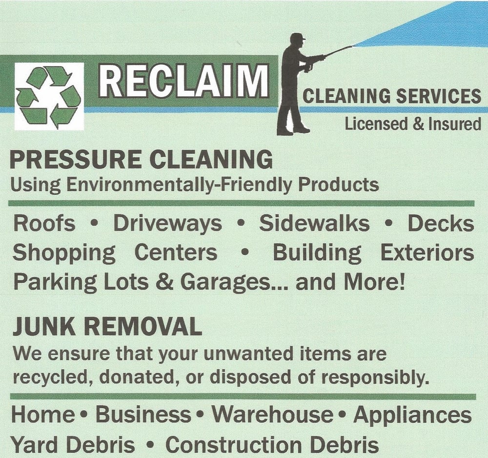 RECLAIM CLEANING SERVICES - Boca Raton, Florida - Junk Removal ...