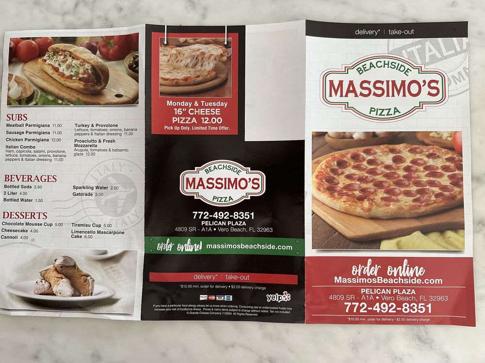 MASSIMO’S BEACHSIDE PIZZA - Updated January 2026 - 11 Reviews - 4809 Jimmy Buffett Mem Hwy, Vero ...