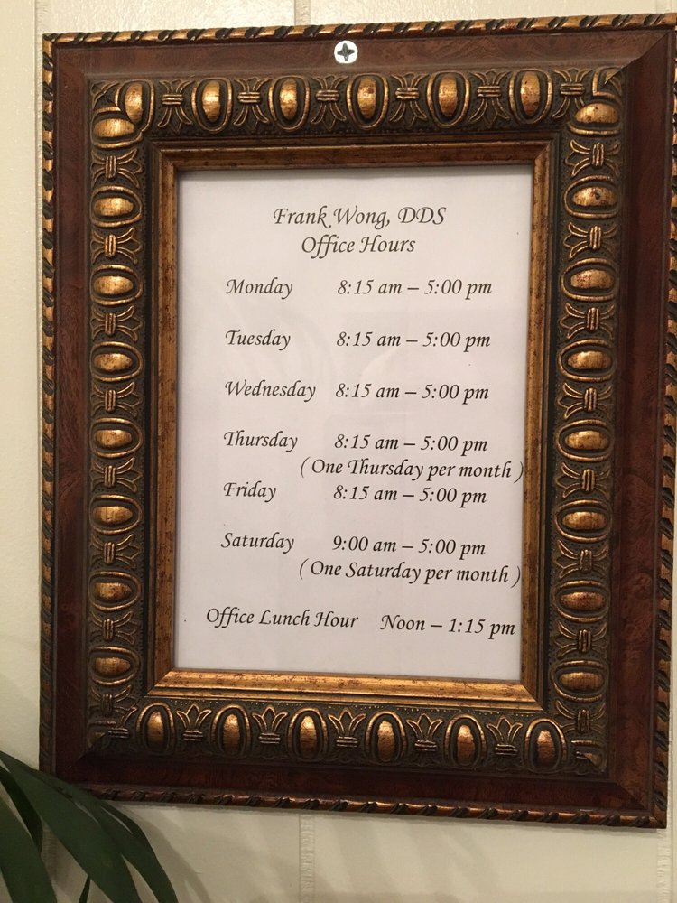 FRANK WONG, DDS - Updated May 2026 - 40 Reviews - 377 W Portal Ave, San ...