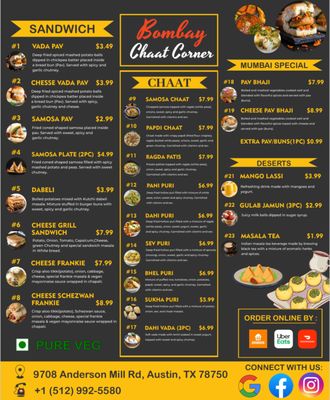 BOMBAY CHAAT CORNER - Updated July 2024 - 9708 Anderson Mill Rd, Austin ...