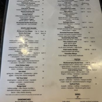 Capers menu store