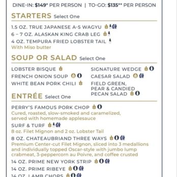 PERRY’S STEAKHOUSE AND GRILLE - VERNON HILLS - Updated February 2025 ...