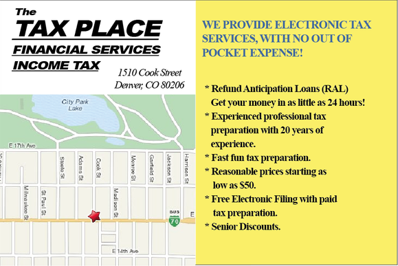 THE TAX PLACE - Updated December 2025 - 1510 Cook St, Denver, Colorado ...