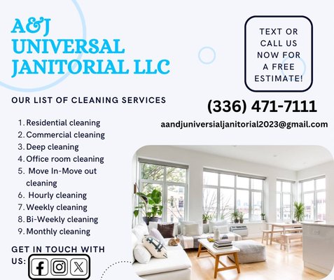 A&J UNIVERSAL JANITORIAL - Updated December 2025 - Request a Quote - 10 ...