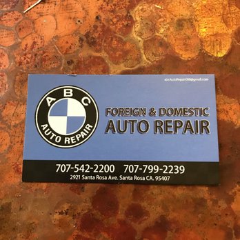 ABC AUTO REPAIR - Updated July 2024 - 26 Reviews - 827 Piner Rd, Santa ...