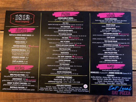 1812 PIZZA COMPANY - Updated January 2026 - 12 Photos - 2815 Race St ...