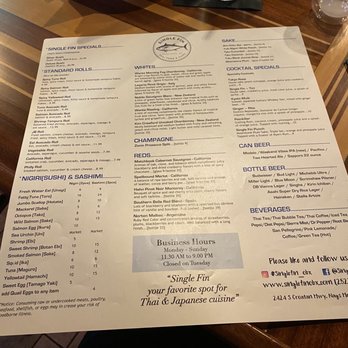 SINGLE FIN THAI SUSHI - NAGS HEAD - Updated June 2024 - 542 Photos ...