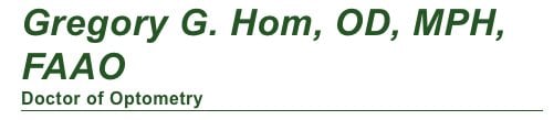 GREGORY G HOM, OD, MPH - Updated December 2025 - 77 Reviews - 11230 ...