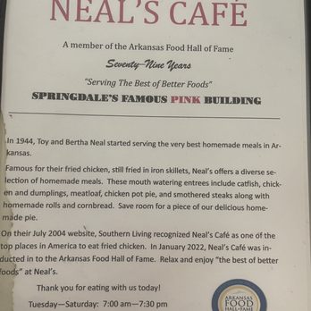 NEAL’S CAFE - Updated May 2025 - 100 Photos & 120 Reviews - 806 N ...