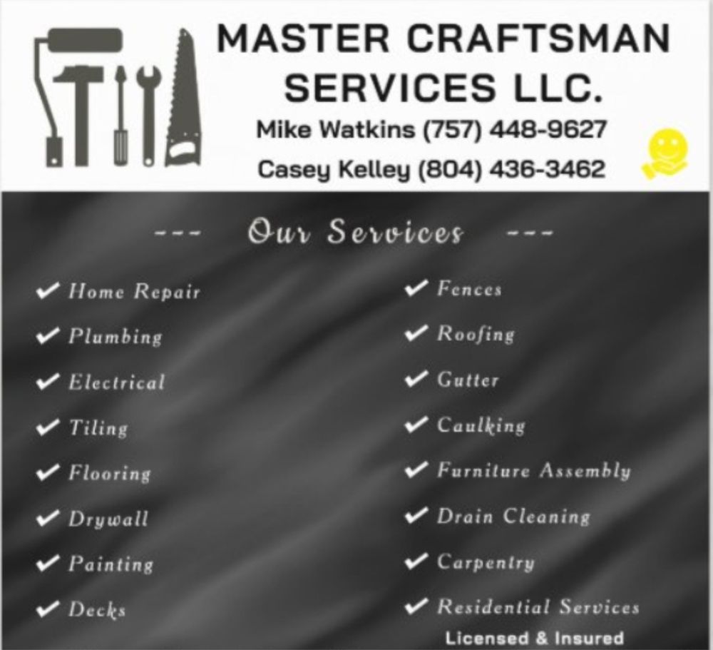 MASTER CRAFTSMAN SERVICES - Updated October 2025 - White Stone ...