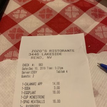 Zozo’s Ristorante - Updated COVID-19 Hours & Services - 536 Photos ...