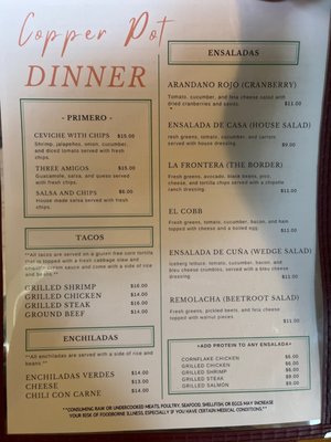 COPPER POT - 109 Highway 39, Ingram, Texas - Mexican - Restaurant ...