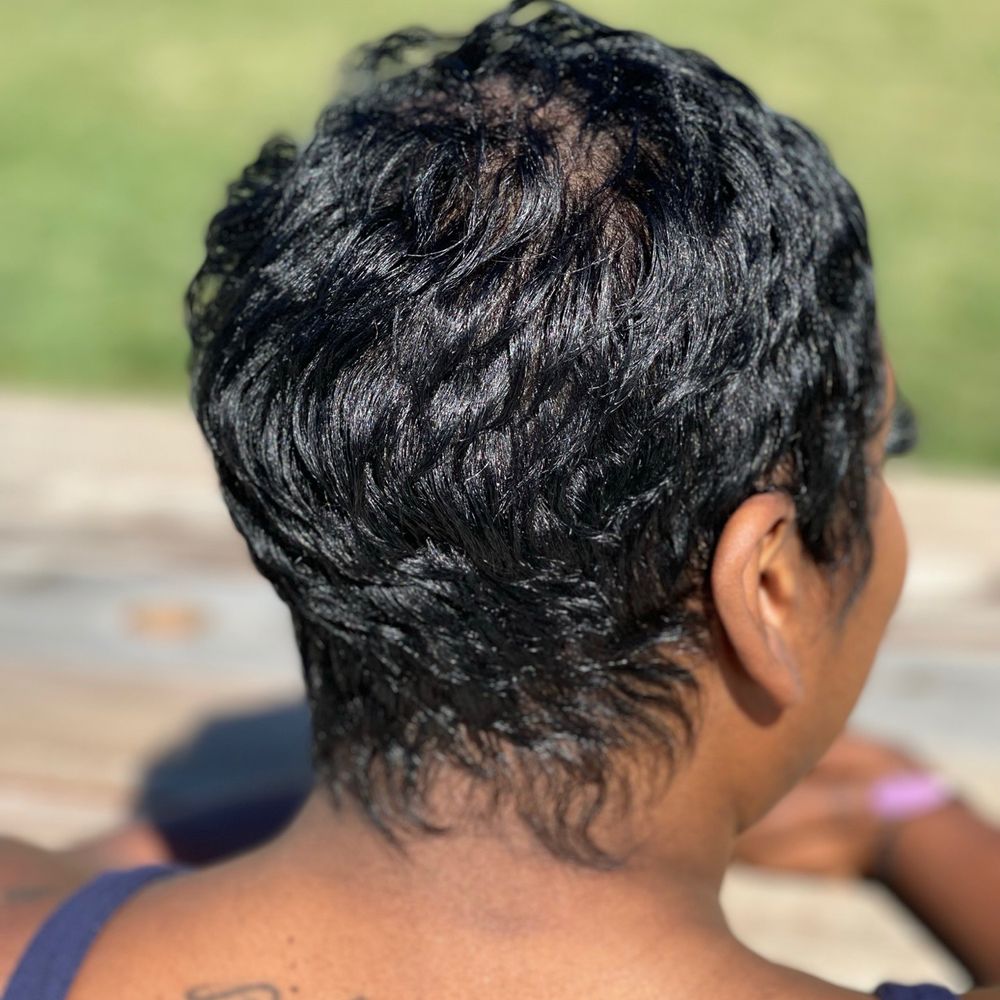Short Hairstyles For Black Women Back View