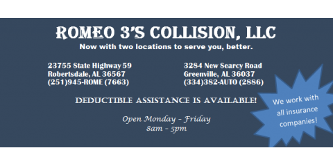 ROMEO 3’S COLLISION - Updated December 2025 - 23755 State Hwy 59 ...