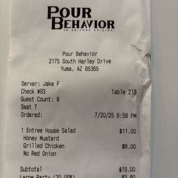 POUR BEHAVIOR - Updated August 2025 - 71 Photos & 67 Reviews - 2175 S ...