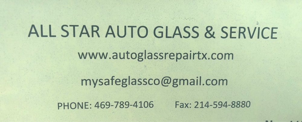 ALL STAR AUTO GLASS - Updated August 2024 - 3102 Coronado St, Irving ...