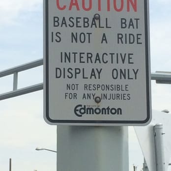 GIANT ALUMINUM BASEBALL BAT - Updated October 2025 - 97 Street and 118 ...