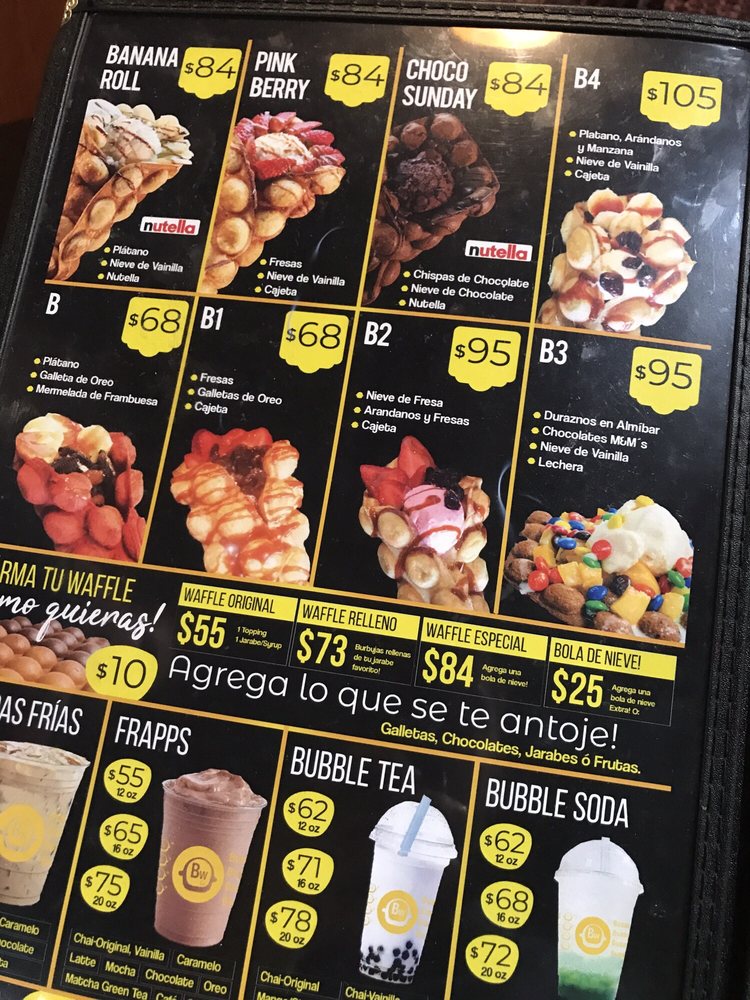 BUBBLE WAFFLE - Updated March 2024 - Rampa Aeropuerto 16000, Tijuana ...