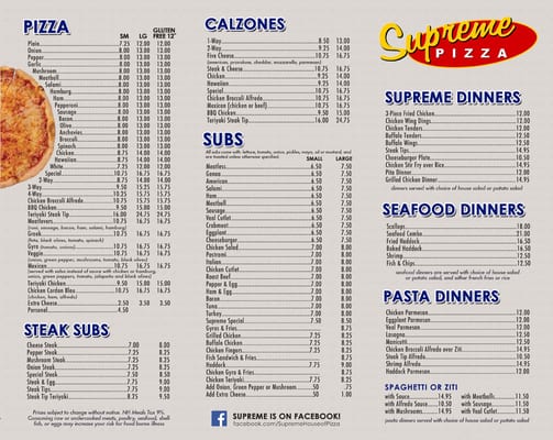 SUPREME HOUSE OF PIZZA - Updated May 2026 - 46 Reviews - 1261 Hooksett ...